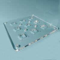 China Precision Quartz Glass Products Processing Fixture Strip 80x7x3mm For Lens Grinding Coating for sale