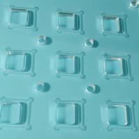 China Precision Quartz Glass Products Processing Fixture Strip 80x7x3mm For Lens Grinding Coating for sale