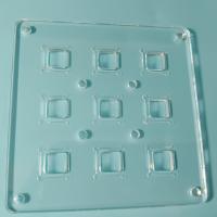 China Precision Quartz Glass Products Processing Fixture Strip 80x7x3mm For Lens Grinding Coating for sale