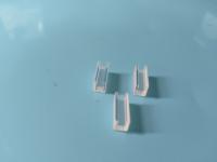China 10x5x4mm Rectangular Groove Quartz Base Precision Milled Slot For Optical Component Positioning for sale