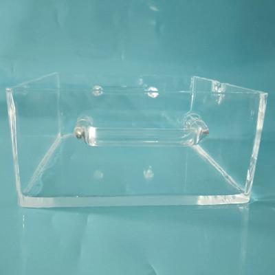 China High Purity Square Thick Wall Quartz Container For High Temp Sintering Tank for sale