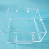 China High Purity Square Thick Wall Quartz Container For High Temp Sintering Tank for sale