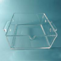 China High Purity Square Thick Wall Quartz Container For High Temp Sintering Tank for sale