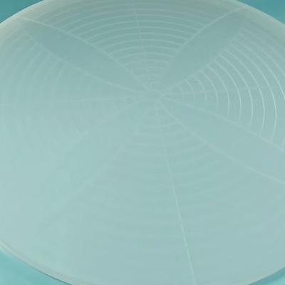 China Shallow Groove Glass Suction Chuck 265x9mm Vacuum Holding Plate For Semiconductor Wafer Optical Lens Coating for sale