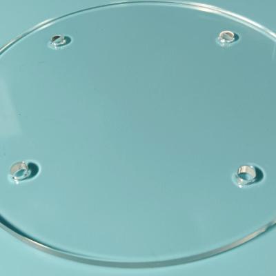 China Precision Perforated Quartz Plate High Purity Fused Silica Double Side Ground For Tube Furnace Vacuum Coating for sale