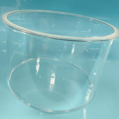 China High Purity Fused Silica Quartz Tank Uniform Wall HF Resistant For Wafer Pickling Chemical Digestion Laboratory Reactor for sale