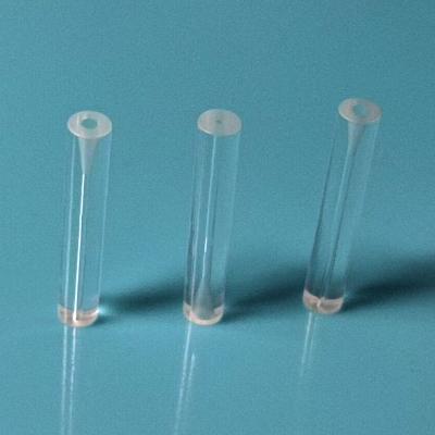 China 2x0.25x12mm Flared End Quartz Glass Tube For Optical Fiber Protection for sale