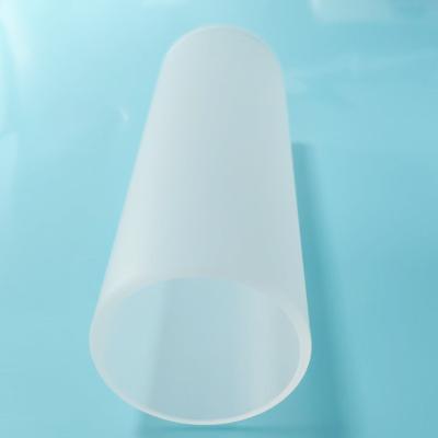 China Anti Slip High Transparency Quartz Glass Tube With Frosted Outer Wall for sale