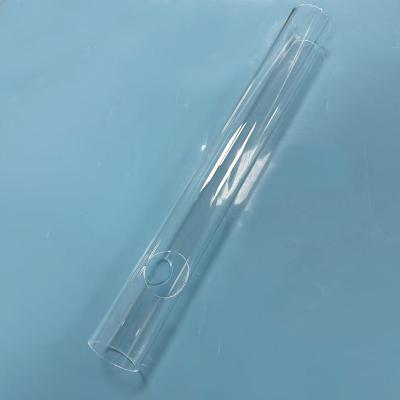China High Purity Perforated SiO2 Quartz Glass Tube Customized for sale