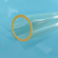 China SP23 20% Samarium Doped Quartz Glass Tube OD 17mm ID 14mm 84.8mm Length Wall Thickness 1.5mm for sale