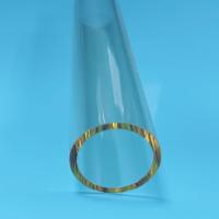 China SP23 20% Samarium Doped Quartz Glass Tube OD 17mm ID 14mm 84.8mm Length Wall Thickness 1.5mm for sale