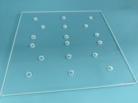 China Thickened 9 Inch Wafer Calibration Quartz Glass Plate High Temperature for sale