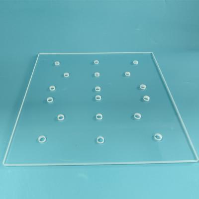 China Thickened 9 Inch Wafer Calibration Quartz Glass Plate High Temperature for sale
