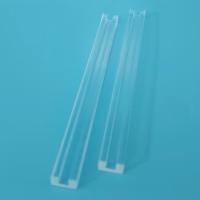China 18+1 Rectangular Groove Fused Quartz Substrate 120x5x3.5mm Optical Component Carrier for sale