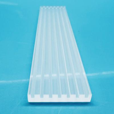 China 90x18x3mm Precision Grooved Quartz Substrate High Purity Optical Plate for sale