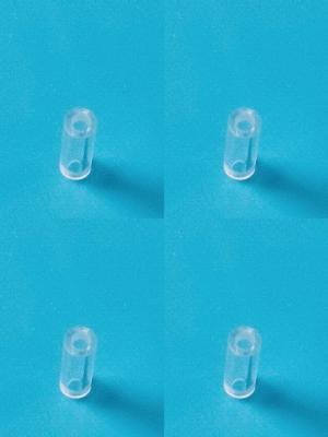 China Flared Quartz Glass Tube OD 1.8mm ID 0.8mm Length 5mm Micro Sampling Pipeline for sale