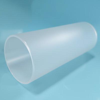 China Frosted Outer Quartz Glass Tube OD 32.7mm ID 30mm Length 85mm Light Homogenizing Sleeve for sale