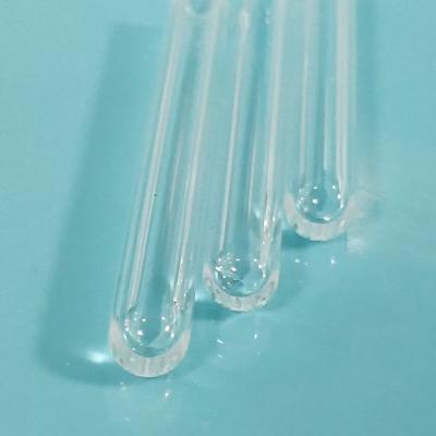 China One End Sealed Quartz Tube Fused Silica Tube OD 4mm ID 2mm Length 35mm Micro Sample Vessel for sale