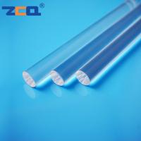China Transparent Circular Quartz Glass Rod for sale