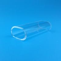 China Transparent Laser Spare Parts Single Hole Quartz Glass Laser Flow Tube for sale