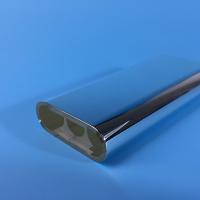 China Single Hole Quartz Glass Cavity Silver Plated Surface Quartz Flow Tube for sale