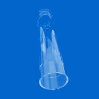 China Quartz Glass Tube 1100 Degree Quartz Furnace Tube OD 300mm Lengh 2000mm High Temperature Quartz Tube for sale