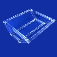 China Quartz Apparatus Quartz Wafer Carrier Quartz Wafer Boat For Wafer Diffusion for sale