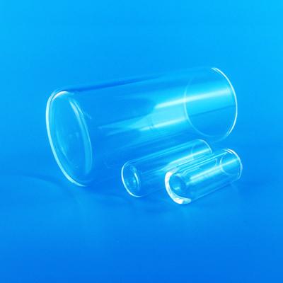 China Od 30 Mm Fused Silica Tube With Round Flat Head At One End for sale