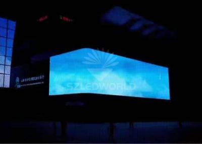 China Outdoor Building Corner Advertising LED Screen SMD3535 P10 960x960mm for sale
