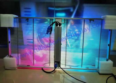 China Full Color HD Advertising Ultra Thin Glass Led Wall 1920Hz With 32768 Dot/M2 Density for sale
