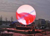 China Custom Hanging LED Ball Screen Video Round Lantern Spherical Outdoor LED Display for sale