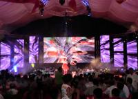 China Easy Operation Led Curtain Wall , Led Large Screen Display 256*256*256 for sale