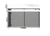 China High Drafty Led Curtain Wall , Front Service LED Display For Commercial for sale
