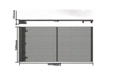 China High Drafty Led Curtain Wall , Front Service LED Display For Commercial for sale