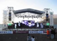 China Low Power Consumption LED Curtain Display Aluminum Cabinet Material for sale