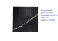 China 4.81 mm pixel pitch full color led sign modules display SMD2727 IP65 waterproof for sale