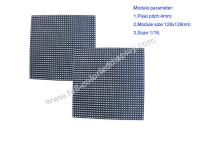 China P4 indoor Full Color LED Display Module 128 x 128 mm wide viewing angle 140 ° / 120 ° for sale