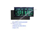 China 4mm Pixel Pitch Full Color LED Display Module Low Brightness Damping for sale