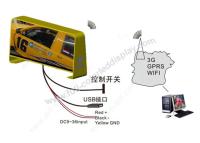 China IP65 Two Face Led Taxi Roof Sign , Auto Led Sign Asynchronous Control for sale
