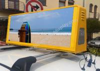China High Contrast Silver LED Taxi Sign 3G / GPS / WiFi Controlled 400w for sale