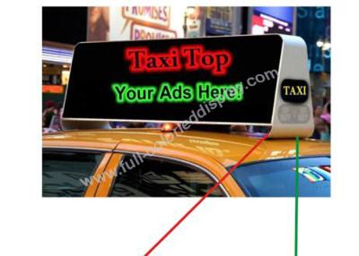 China Long Time Warranty LED Taxi Sign  With Usb Wifi 3G 600Hz~2000Hz for sale