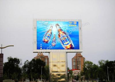 China Wall Mounted Square Outside P10 LED Display Screen With 140° View Angle for sale