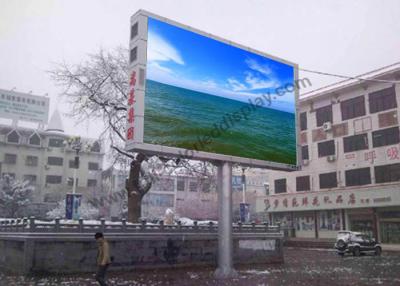 China P10 1/2 Scan Outdoor Fixed LED Display Screen Energy Saving , High Brightness for sale
