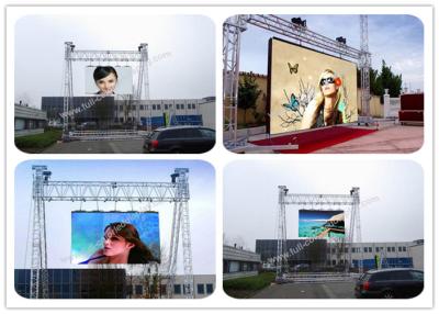 China Light Thin Outdoor LED Video Wall Rental 6mm Pixel Pitch Blue Die - Casting Cabinet for sale