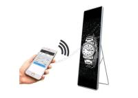 China Portable P2.5 Slim Indoor PLED Poster Display Screen For The Reception / Stores for sale