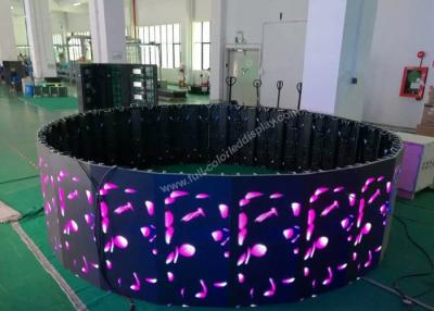 China Circle Outdoor Rental LED Display P4.81 High Brightness 500x1000 Die Casting Cabinet for sale