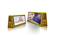 China Double Sided Led Taxi Top Advertising Sign 5mm Pixels Waterproof Eye - Catching for sale