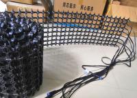 China Full Color Transparent LED Video Wall Mesh Flexible Folded Any Shape In Glass Mall for sale