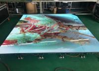China IP65 Waterproof Acrylic Led Screen floor Tile Backdrop , Led Curtain Display With Radar System for sale