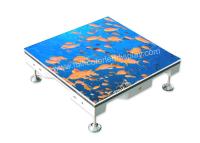 China Acrylic LED floor tile Display SMD 2727 P3.91 P4.81 P5.2 P6.25 Aluminum Panel Material for sale